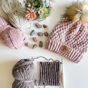 CROCHET PATTERN & VIDEO/ Pebble Puff Stitch Hat, Baby to Adult Sizes ...