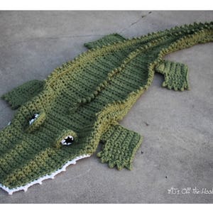 CROCHET PATTERN Alligator Blanket Alligator Costume Pattern | Etsy