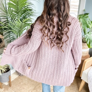 CROCHET PATTERN & VIDEO/ Cuddly as a Cloud Cardigan in Adult and Child ...
