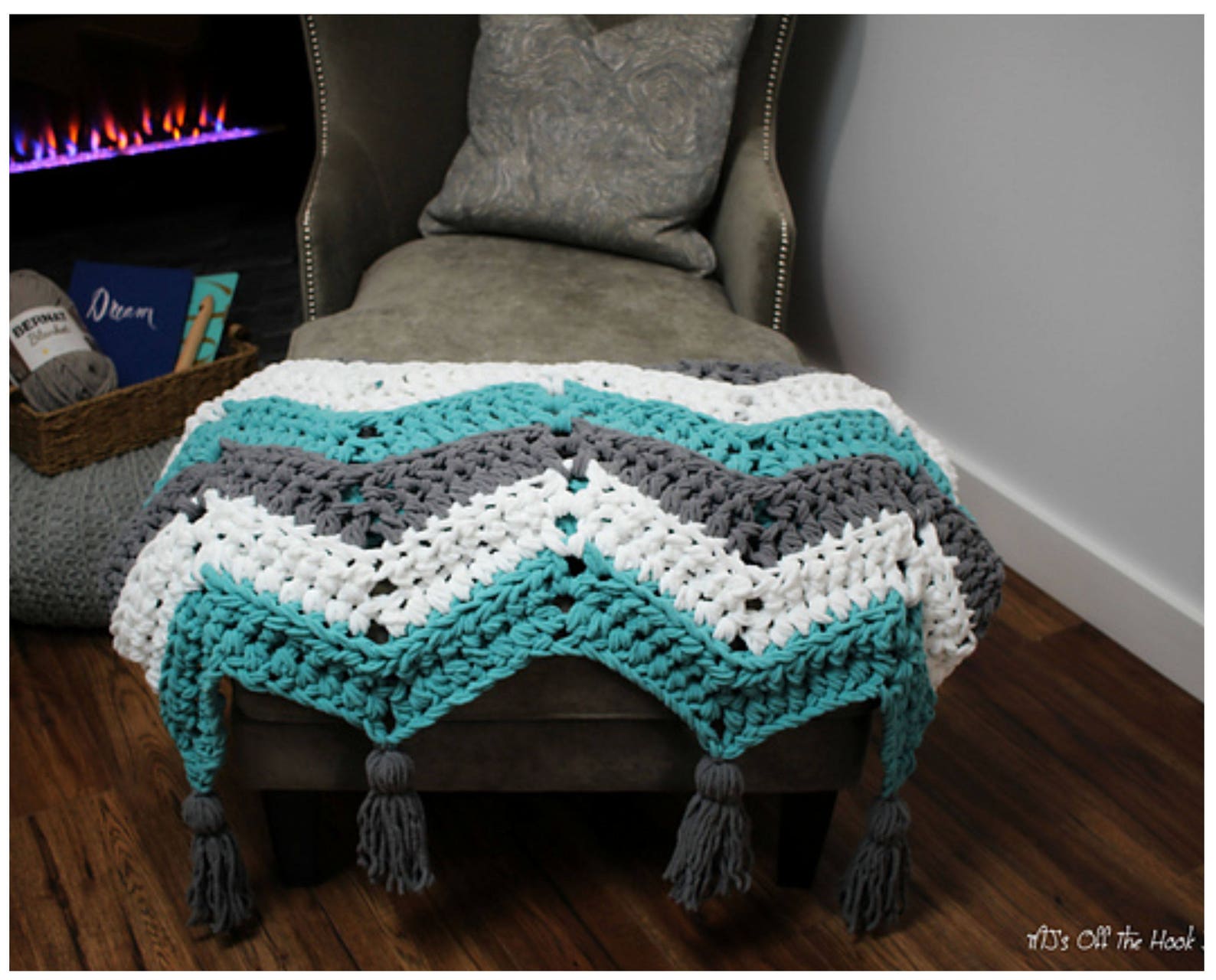 CROCHET PATTERN Bulky Chevron Throw Chevron Throw Pattern - Etsy