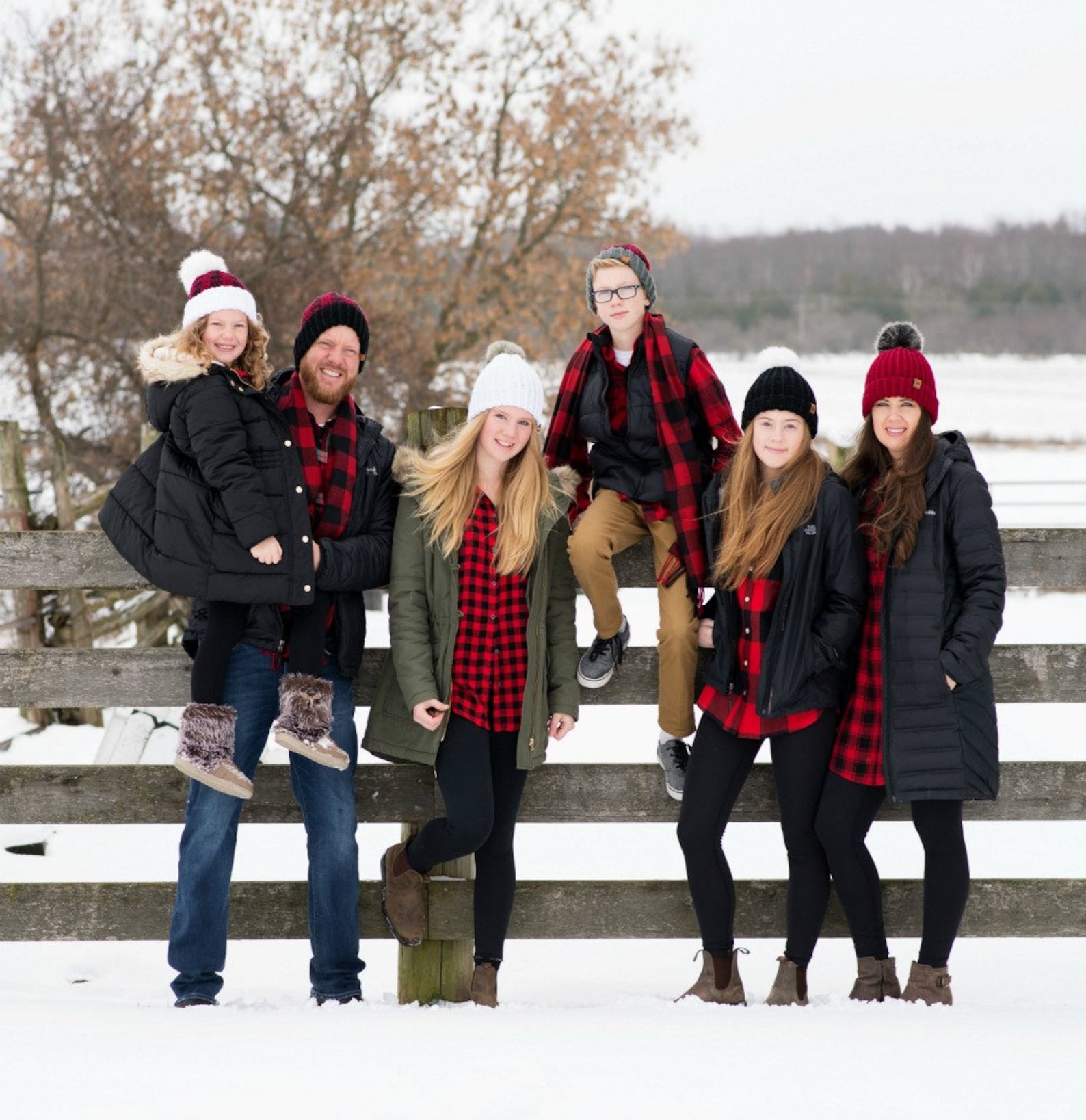 CROCHET PATTERN Buffalo Plaid Family Hat Set - Etsy