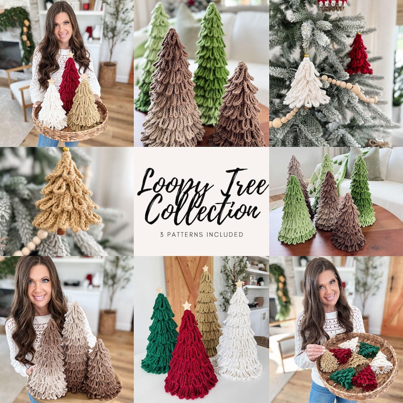 CROCHET PATTERN EBOOK/ Loopy Tree Collection, 3 Pattern Ebook ...