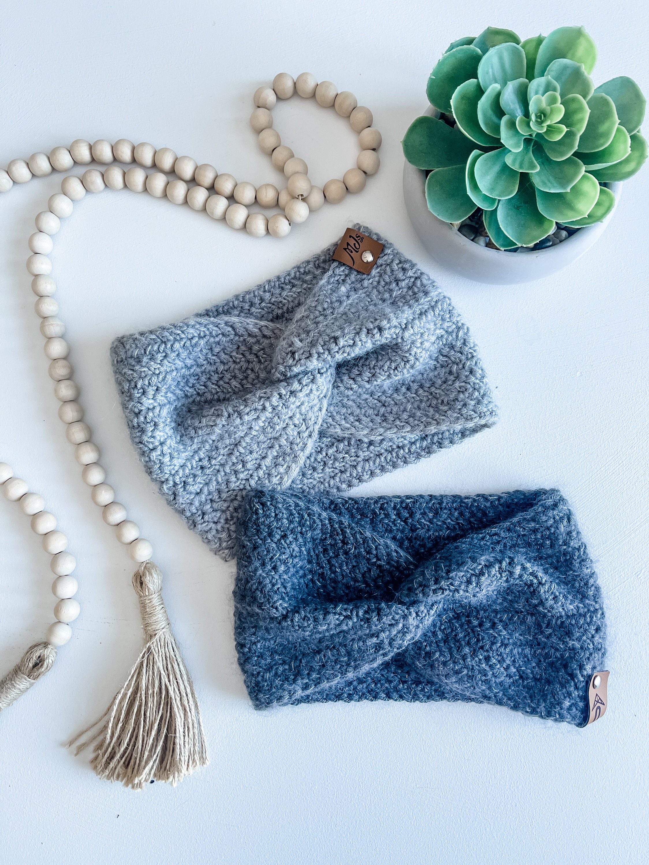 Crochet Pattern Herringbone Twist Ear Warmer Pdf Digital Etsy Canada