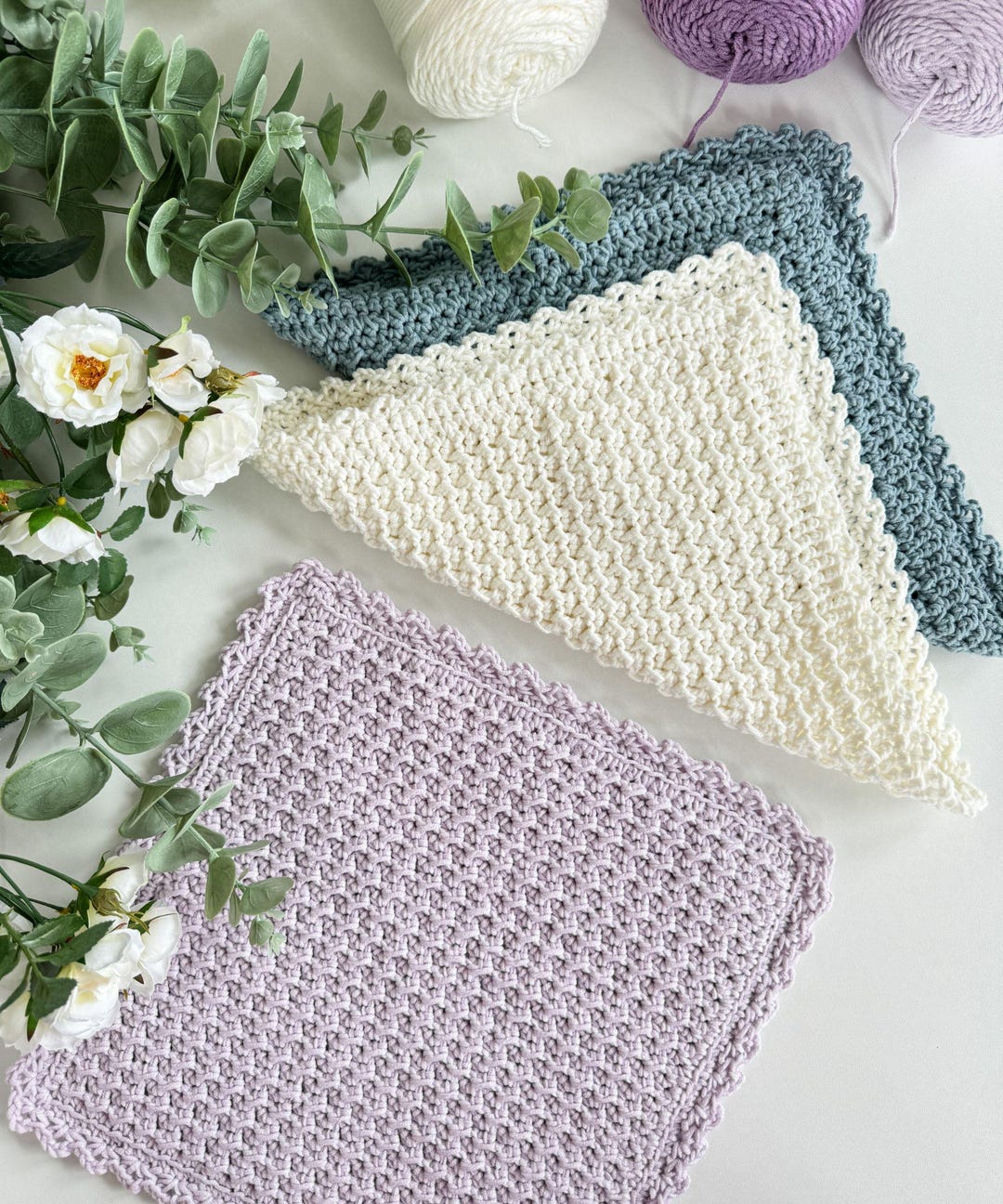 CROCHET PATTERN & VIDEO/ Cozy Cottage Dishcloth, Easy Crochet Dishcloth ...