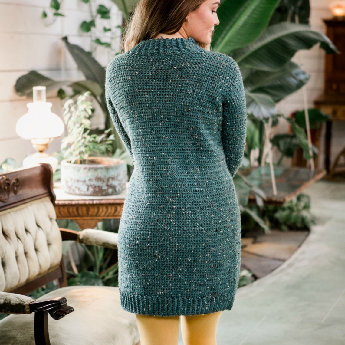 CROCHET PATTERN & VIDEO/ Coconut Macaroon Sweater Dress, Crochet Dress ...