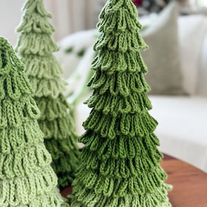 CROCHET PATTERN & VIDEO/ Ombre Loopy Trees, Crochet Tree Pattern ...