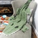 CROCHET PATTERN Alligator Blanket - Alligator Costume Pattern - Bulky ...