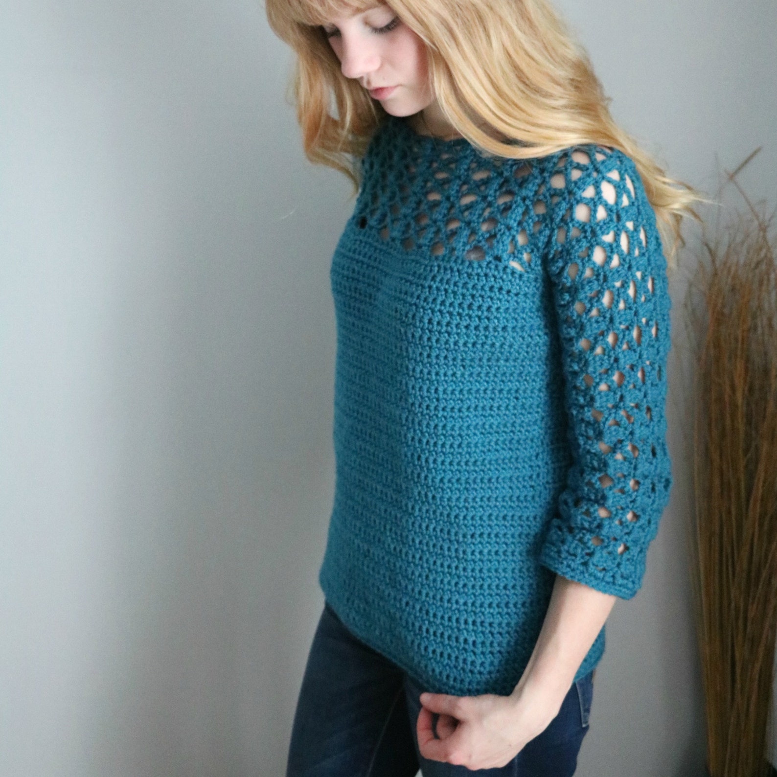 CROCHET PATTERN & VIDEO/ Everyday Lace Tee/ Pdf Digital Download/ Lace ...