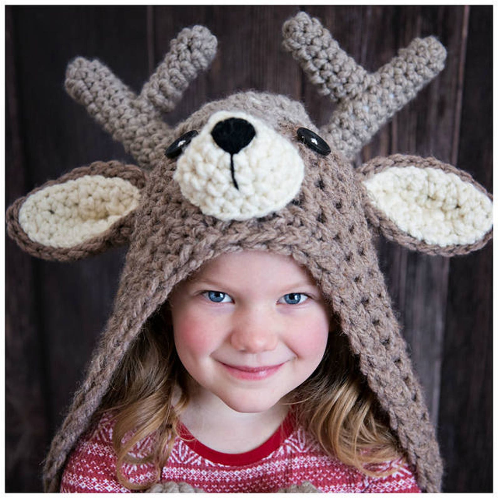 CROCHET PATTERN Woodland Deer Blanket Hooded Woodland Deer - Etsy