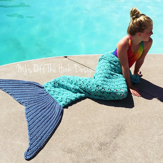 CROCHET PATTERN Mermaid Beach Towel Bag Mermaid Beach Bag | Etsy