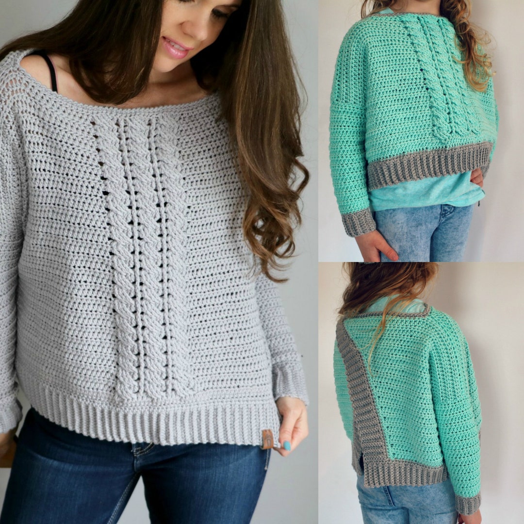 CROCHET PATTERN Spring Fever Pullover Adult & Child Size - Etsy