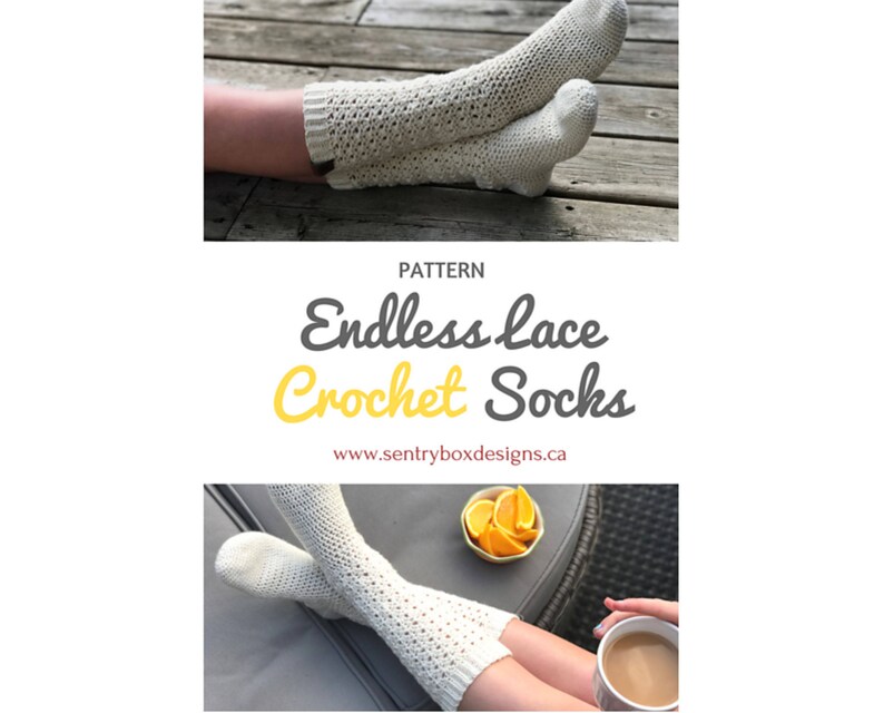 CROCHET PATTERN Lace Sock Lace Crochet Pattern for Sock | Etsy