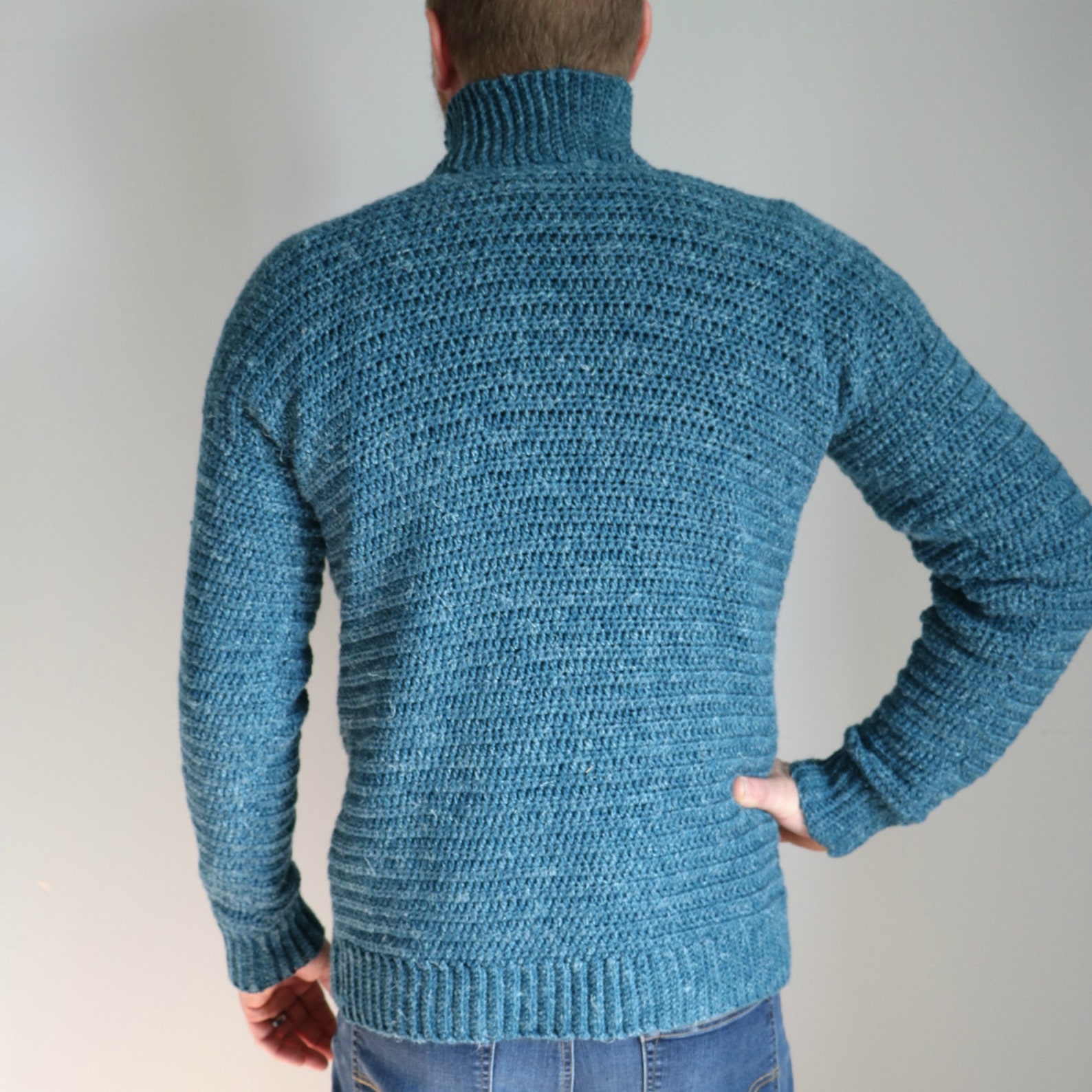 Crochet Pattern Dapper Dad Pullover Pdf Digital Download Etsy