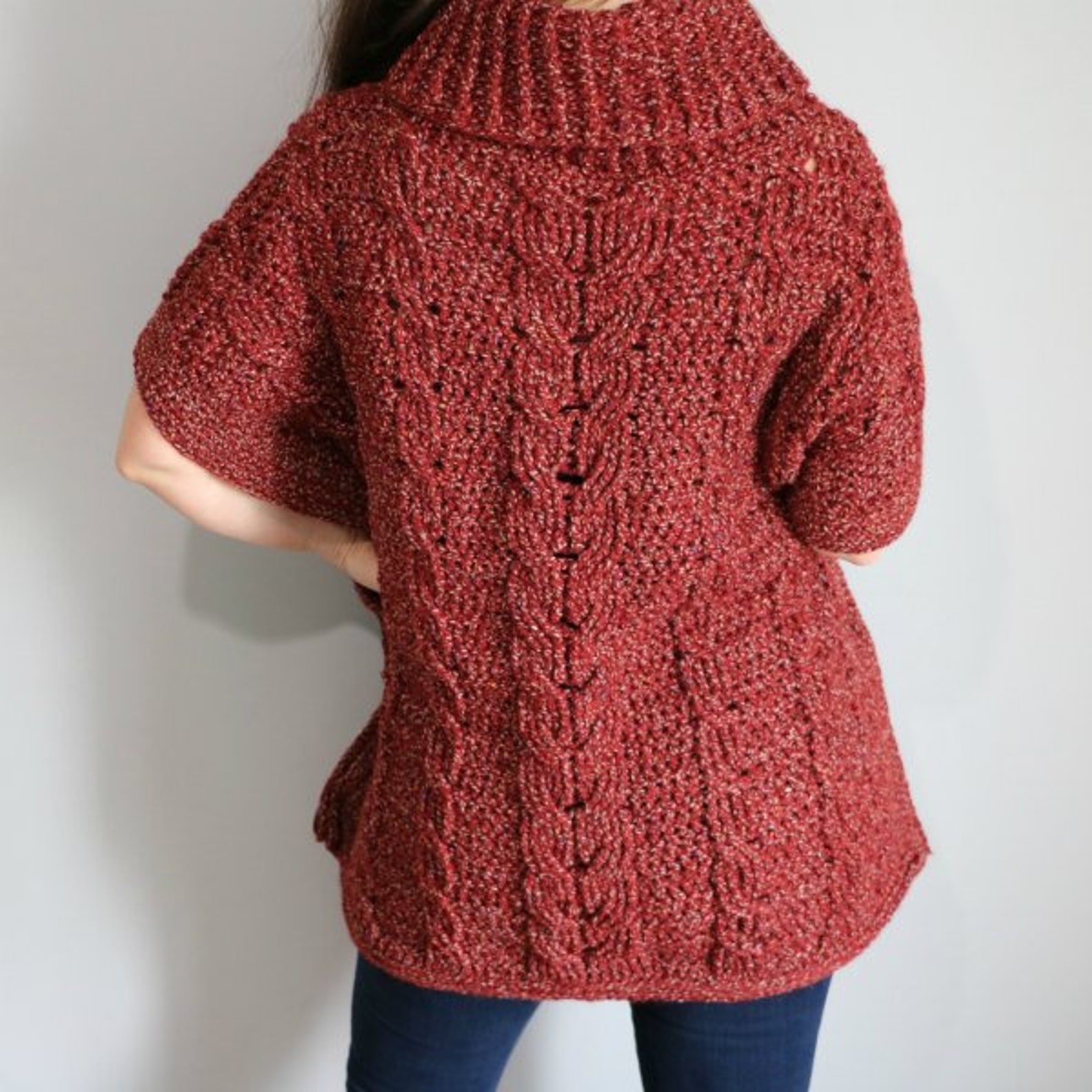 CROCHET PATTERN Cable Poncho - Poncho Crochet Pattern - Autumn Breeze ...