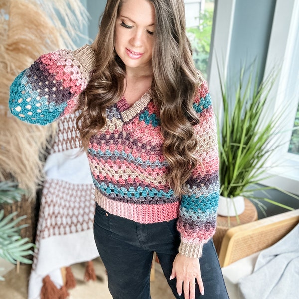 Crochet Sweater - Etsy