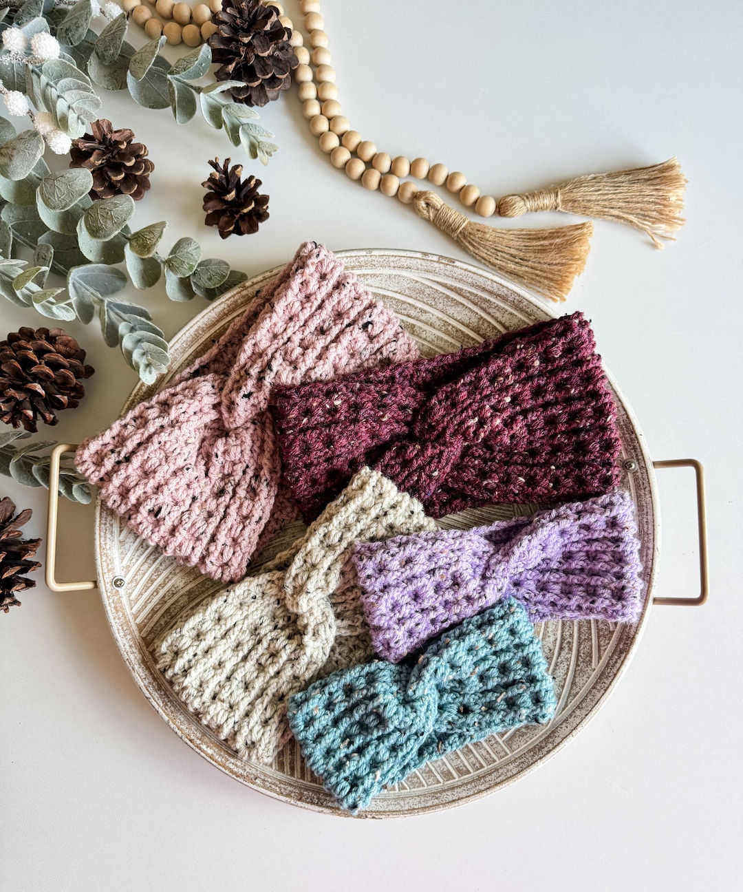 CROCHET PATTERN & VIDEO/ Snuggle Season Headband, Crochet Headband ...