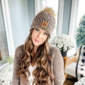 CROCHET PATTERN & VIDEO/ Pebble Puff Stitch Hat, Baby to Adult Sizes ...