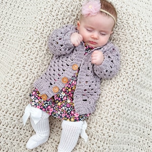 CROCHET PATTERN & VIDEO/ Mini Pop Cardigan Crochet Pattern / Easy Top ...