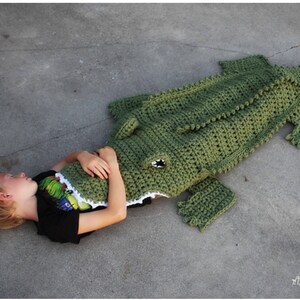 CROCHET PATTERN Alligator Blanket Alligator Costume Pattern | Etsy