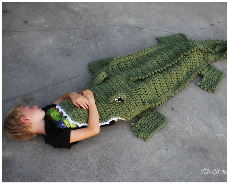 CROCHET PATTERN Alligator Blanket Alligator Costume Pattern | Etsy