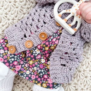 CROCHET PATTERN & VIDEO/ Mini Pop Cardigan Crochet Pattern / Easy Top ...