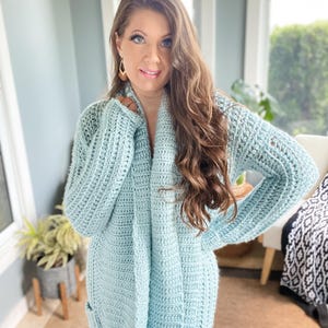 CROCHET PATTERN & VIDEO/ Cuddly as a Cloud Cardigan in Adult and Child ...