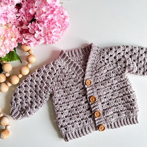 CROCHET PATTERN & VIDEO/ Mini Pop Cardigan Crochet Pattern / Easy Top ...