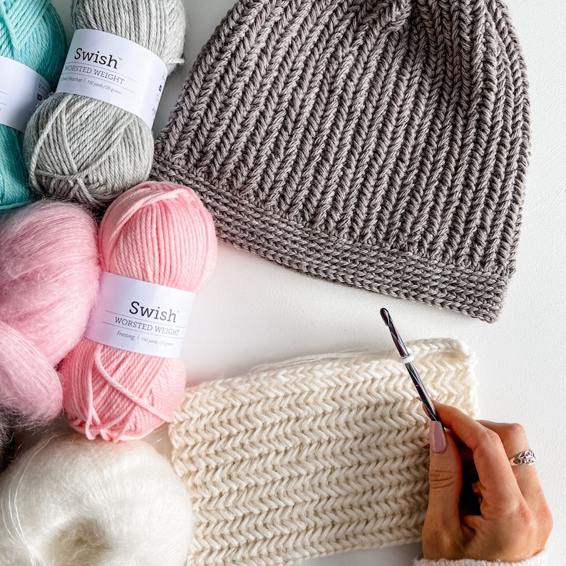 CROCHET PATTERN / Heavenly Herringbone Hat - Etsy