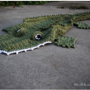 CROCHET PATTERN Alligator Blanket Alligator Costume Pattern | Etsy