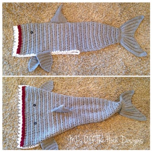 CROCHET PATTERN Shark Blanket - Pdf Digital Download - Bulky & Quick ...