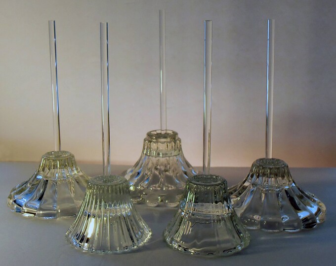 Set of 5 Glass Christmas Tree Topper Display Stands - Etsy