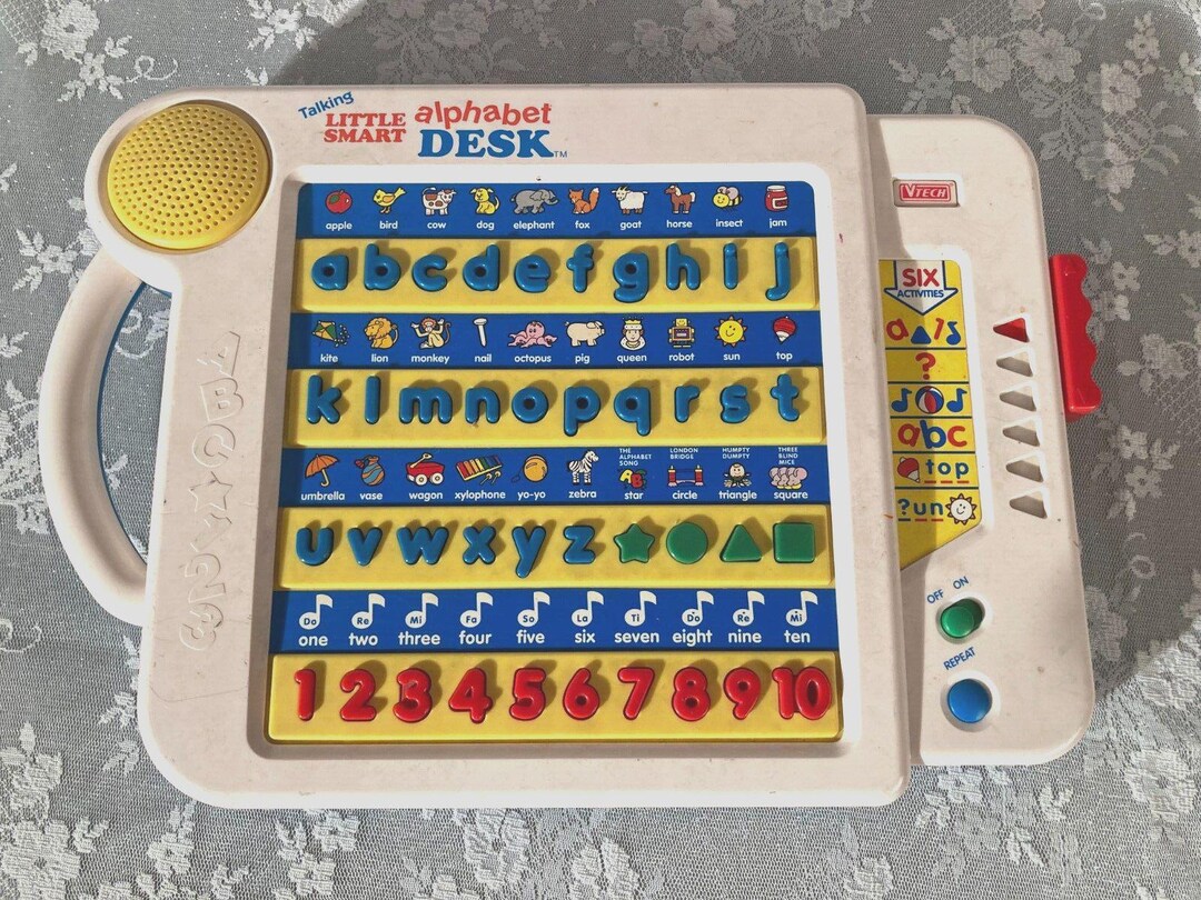 Vtech Talking Little Smart Alphabet Desk Learning Toy Works Vintage ...