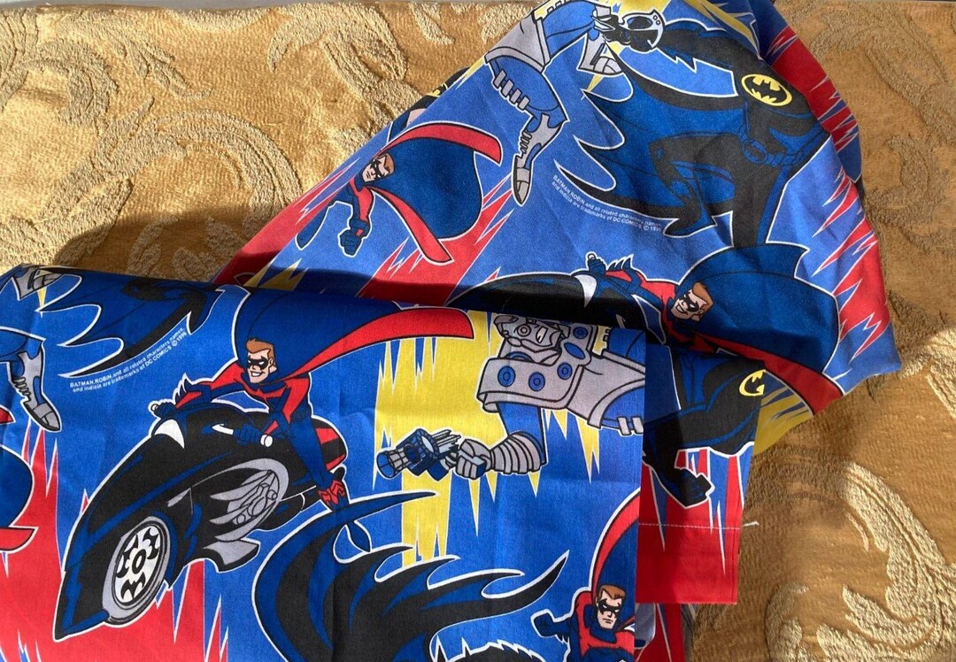 Vintage Batman Curtain and Twin Sheet 90s Batman the Animated Series ...