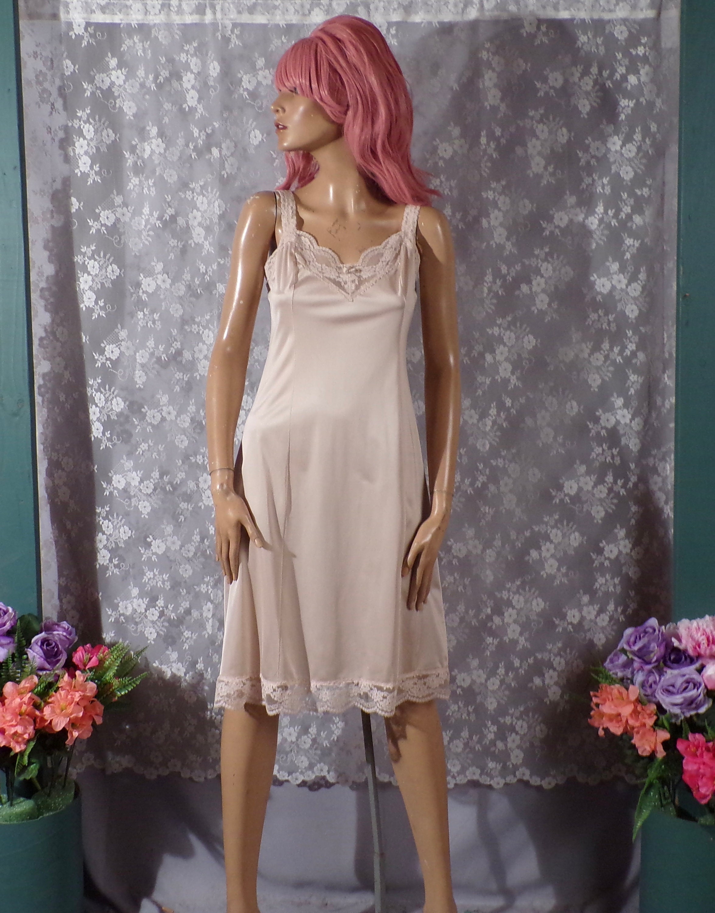 Vintage 1990s Beige Dress Slip 90s Lingerie Olga Size S/M - Etsy Sweden