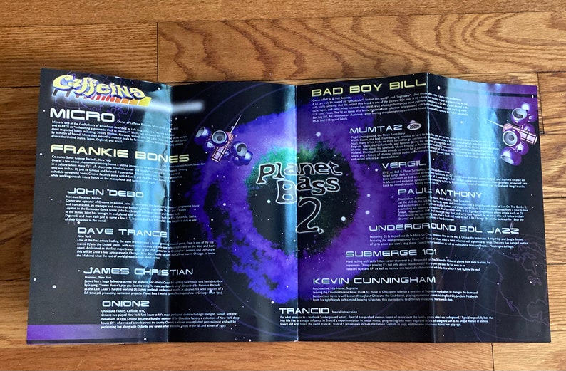 Vintage 1999 Chicago Rave Flyer Planet Bass 2 - Etsy