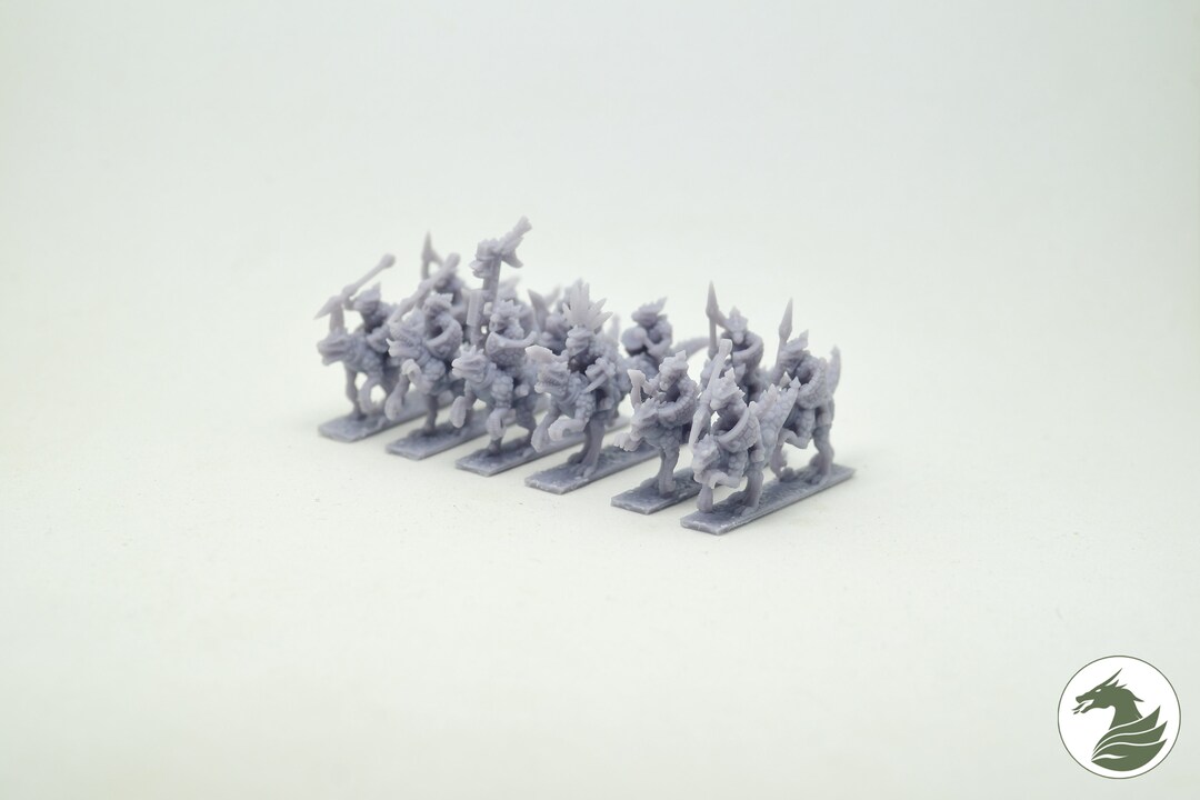 Warmaster 10mm - 15mm Lizardmen Saurus Cold One Riders - Etsy