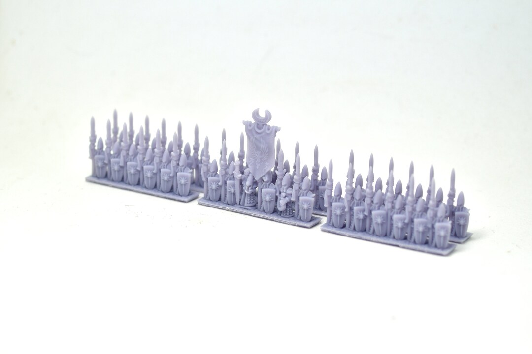 Warmaster 10mm High Elves Spearmen, Phoenix Guard, Swordmasters - Etsy