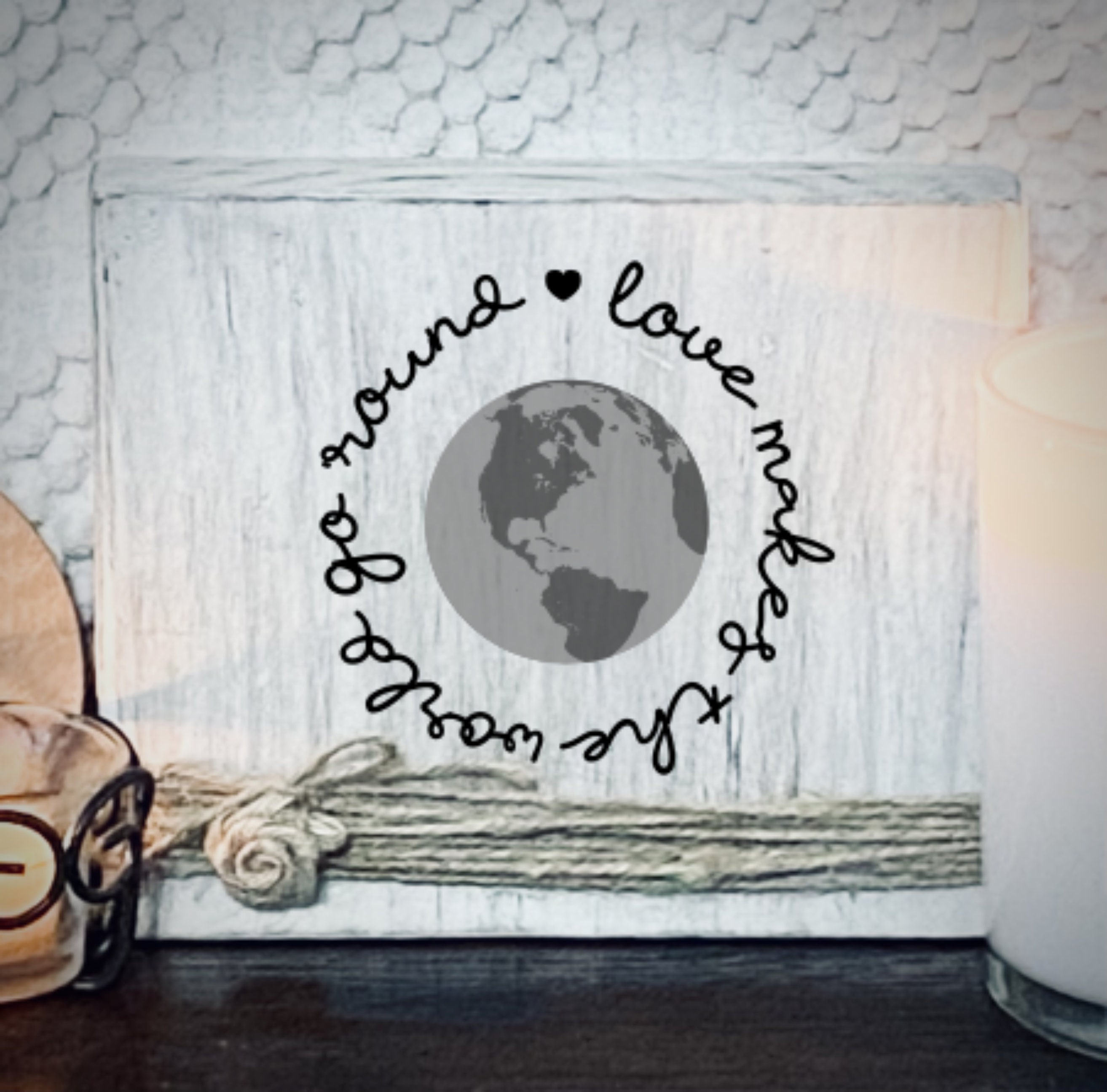 Love Makes the World Go 'round - Love SVG - Digital Image Love - Etsy