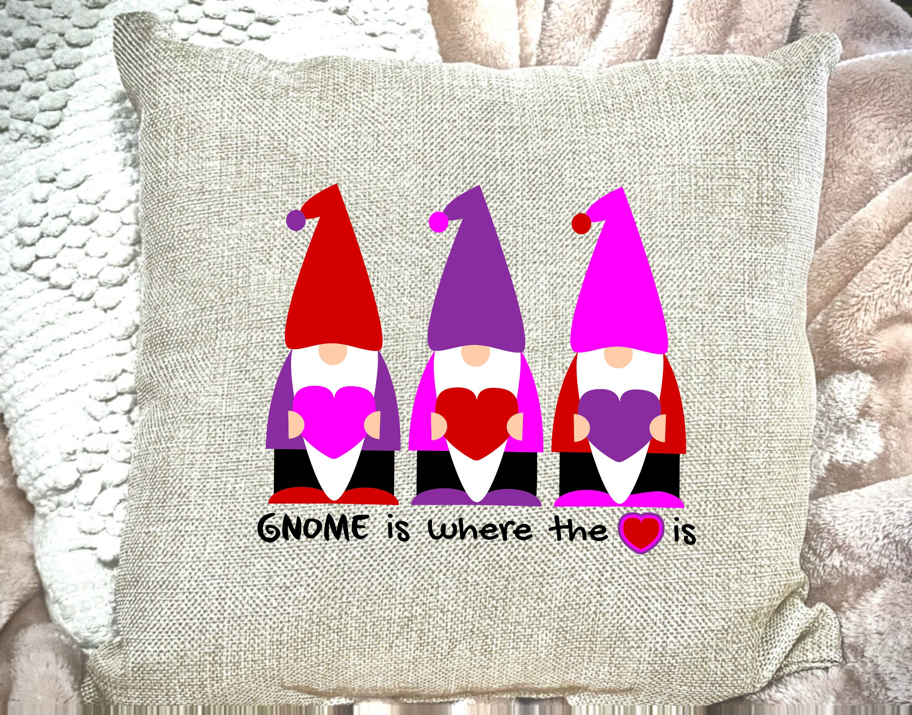 Gnome is Where the Heart is - Love SVG - Digital Image Love - Valentine ...