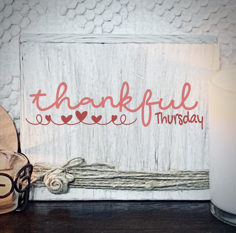 THANKFUL THURSDAY SVG - Etsy
