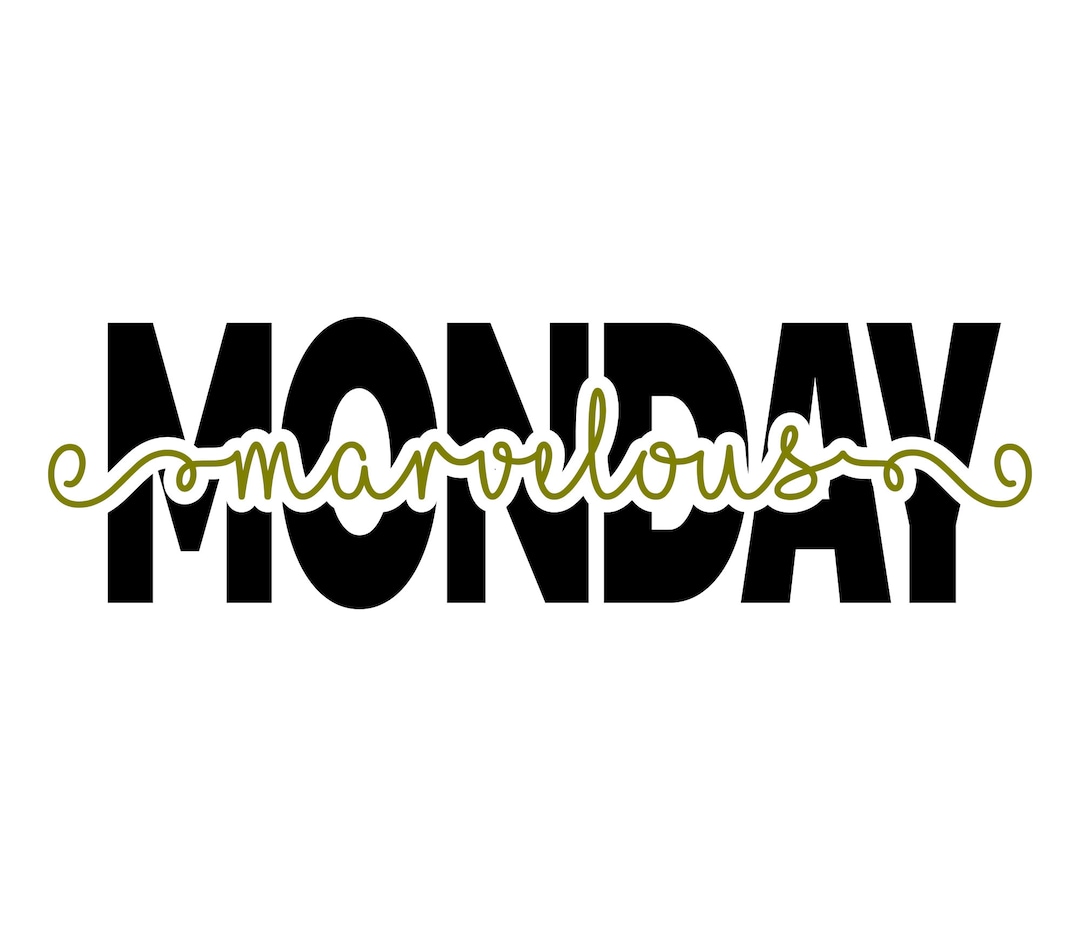 MARVELOUS MONDAY SVG - Etsy