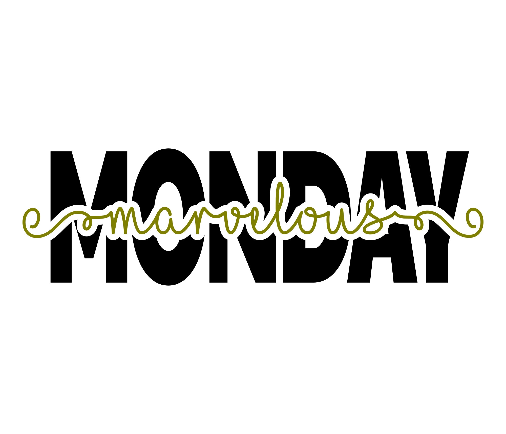 MARVELOUS MONDAY SVG - Etsy