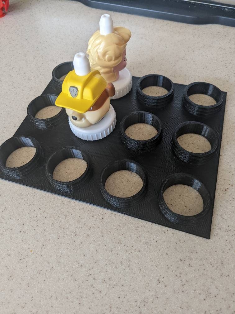 Good 2 Grow Toppers Holder 3D Printed Lid Holder That Holds 12 Lids ...