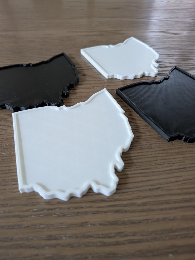 Ohio State Drink Coaster 3D Printed - Etsy