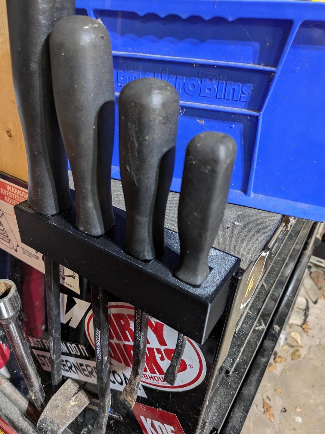 3D Printed Pry Bar Holder for Toolbox - Holds 4, Universal Fit - Etsy