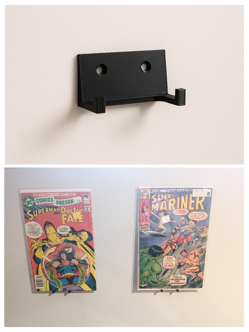 Minimalist Comic Book Display – 3D Printed Invisible Wall Mount - Etsy