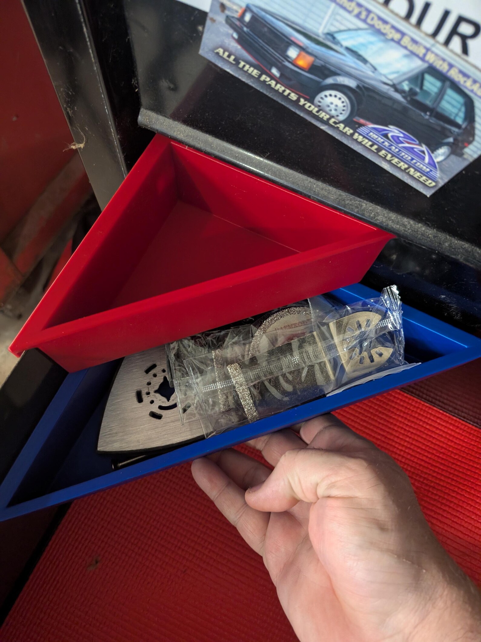 3D Printed Triangle Tool Tray - Drawer Lip-mount Shop Organizer - Etsy