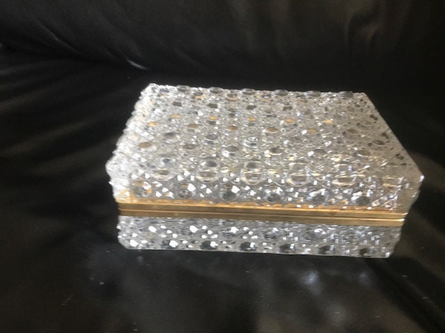 Gorgeous French Crystal Baccarat Style Jewelry Box - Etsy