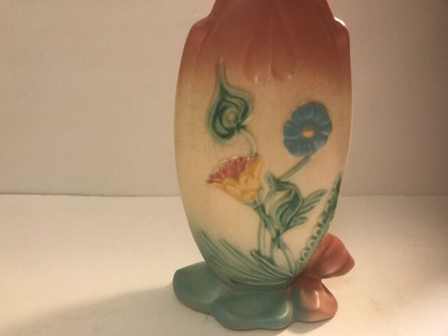 Hull Pottery Vase B-9 8.5 Magnolia Signed - Etsy