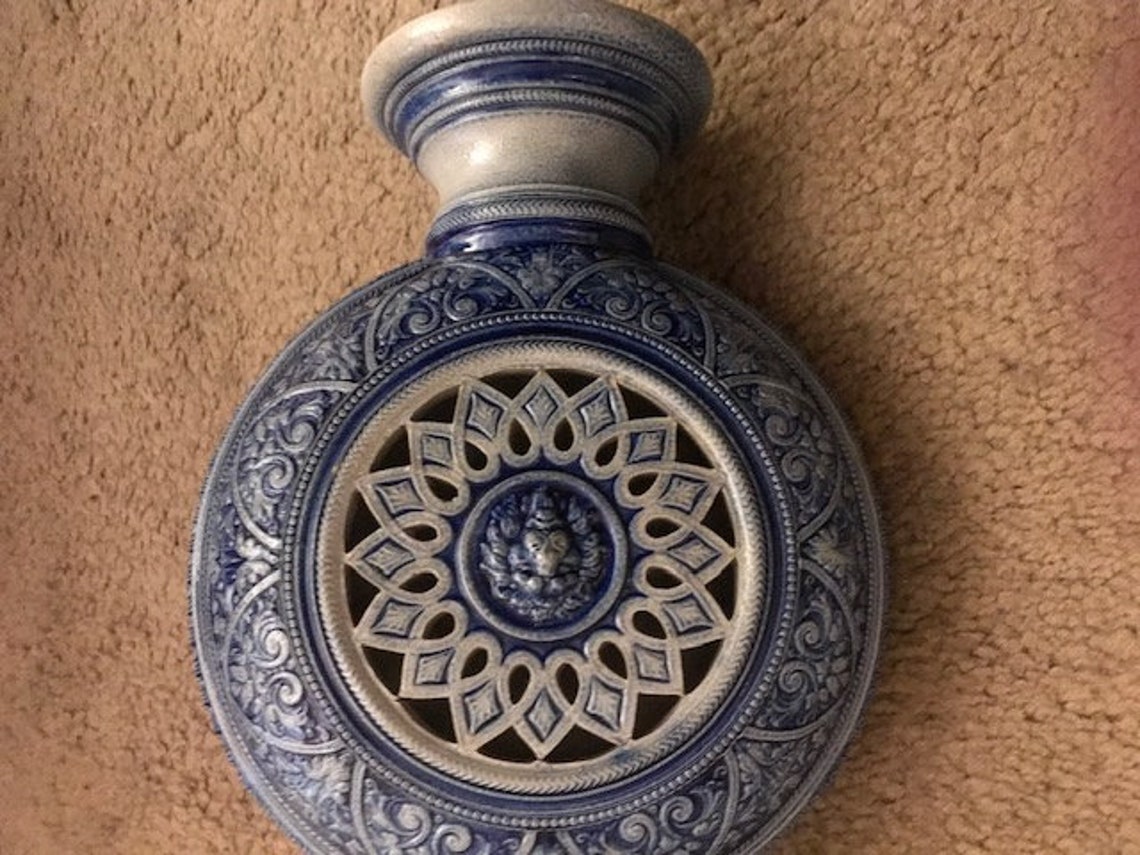 Westerwald German Salt Glazed Pottery Antique Ewer - Etsy